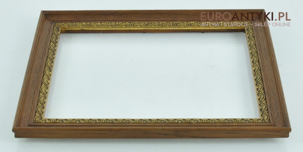 Zabytkowa ramka do obrazu. Antyk. Muzealna rama do zdjęć. - EuroAntyki